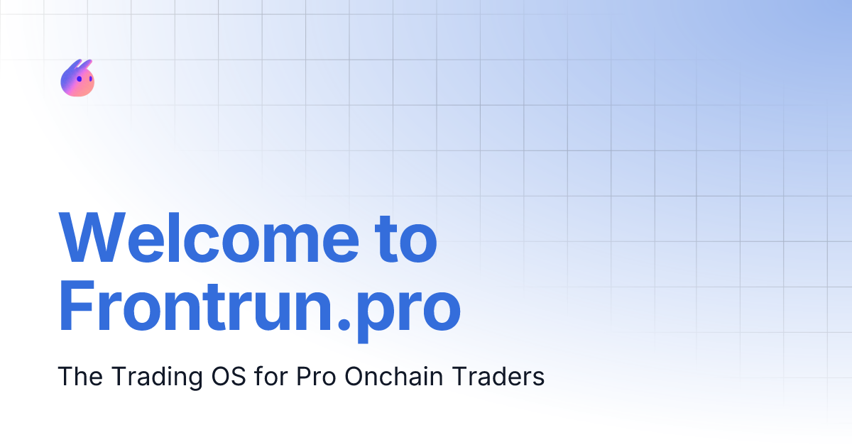 Welcome to Frontrun.pro | Frontrun.pro Docs