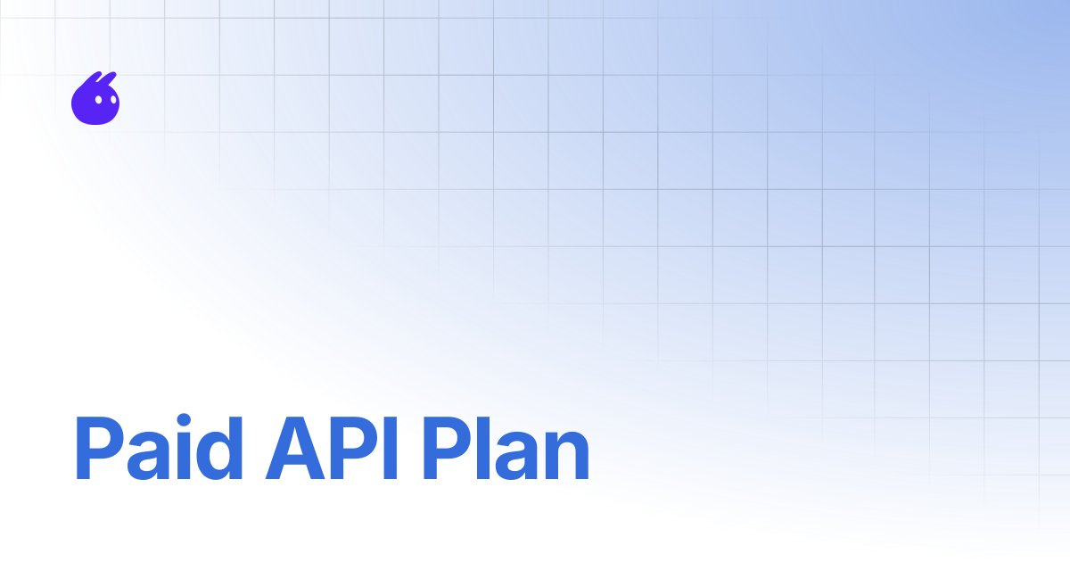 Paid API Plan | Frontrun.pro Docs